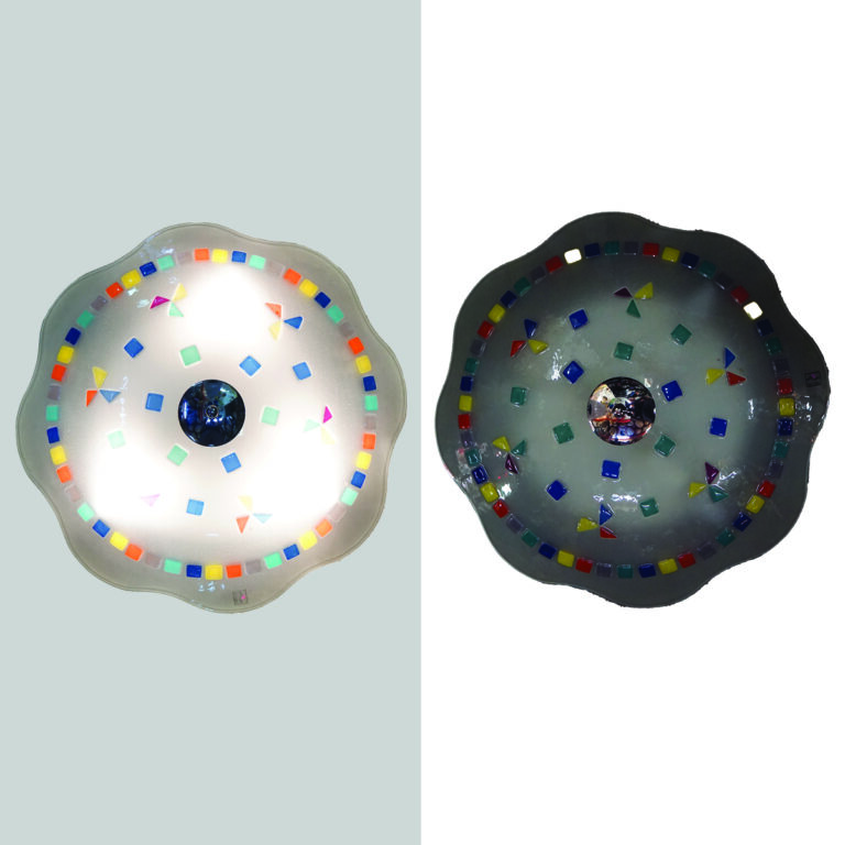 CIRCULAR GLASS CEILING LIGHT FITTING – Kapoor Lamp Shades