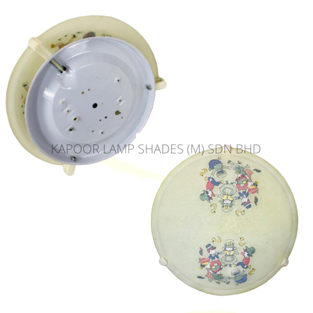 Circular Glass Ceiling Light Fitting - Kapoor Lamp Shades